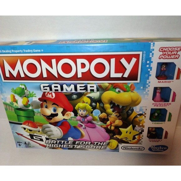 Hasbro | Games | New In Box Monopoly Gamer Nintendo Mario Princess ...